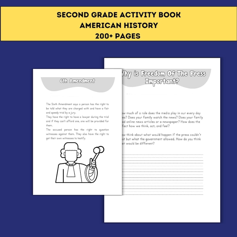 2nd Grade American History Activity Book: Social Studies Homeschool ...