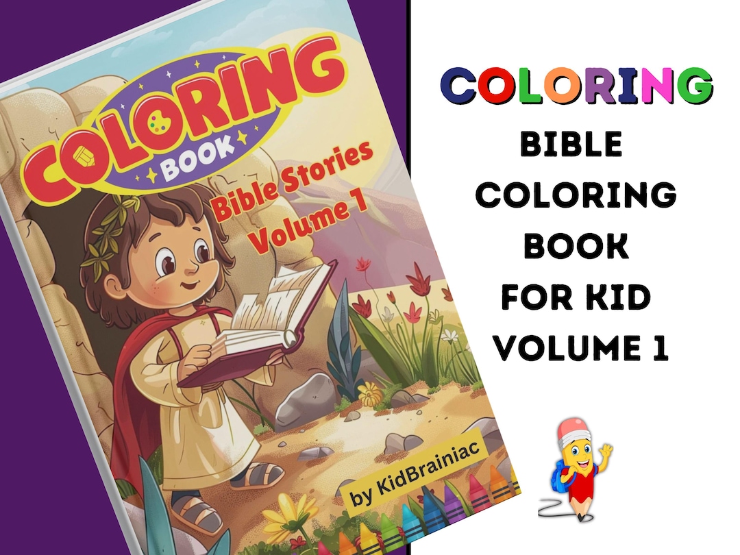 Bible Coloring Book for Kids Bible Coloring Pages Christian Coloring ...
