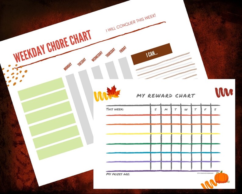 Chore Chart for Kids Kids Chores Kids Chore Chart - Etsy