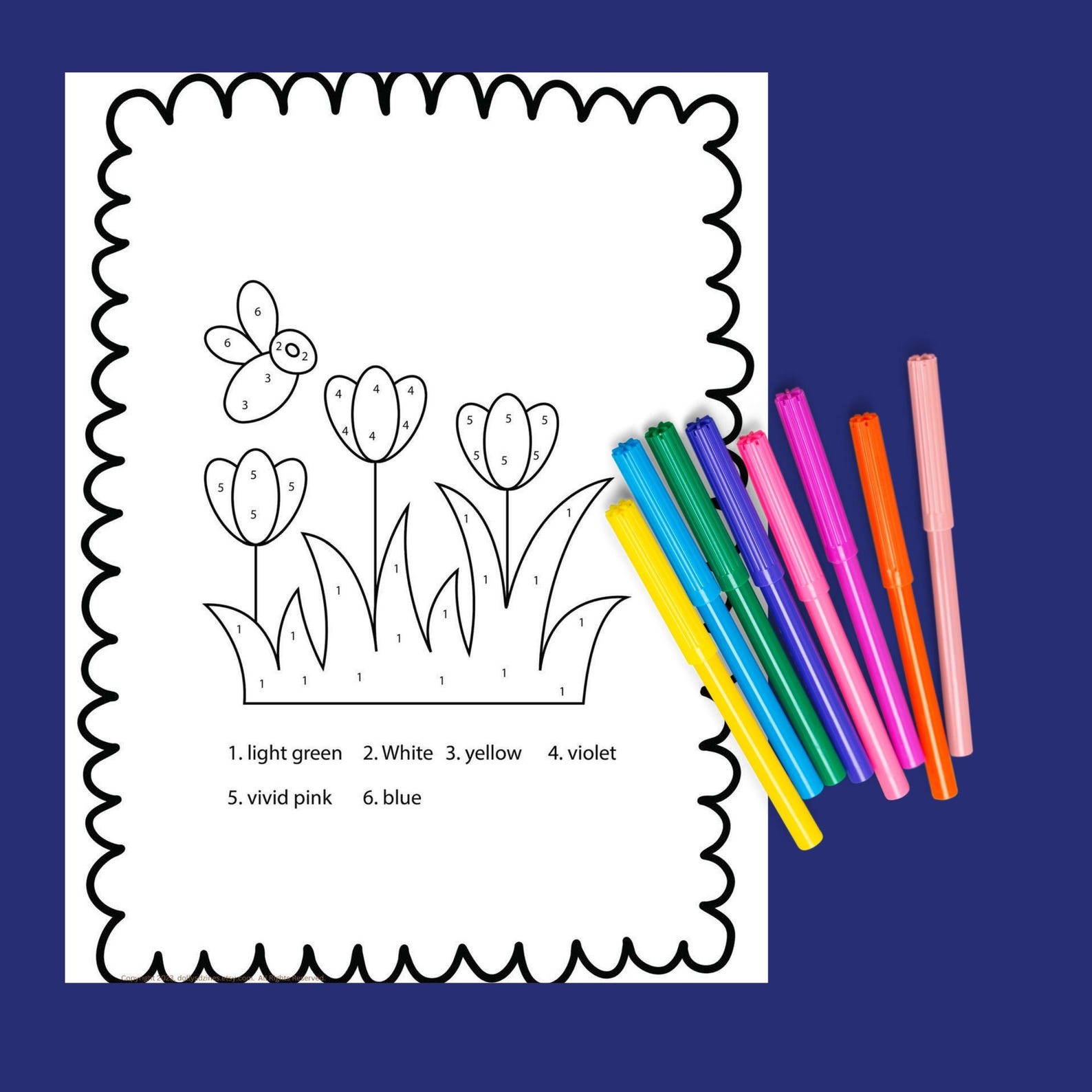 Coloring Book for Kids PRINTABLE Color by Number 100 Pages Coloring ...