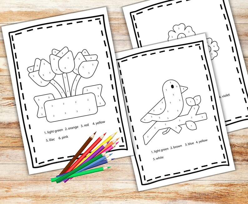 Coloring Book for Kids PRINTABLE Color by Number 100 Pages Coloring ...