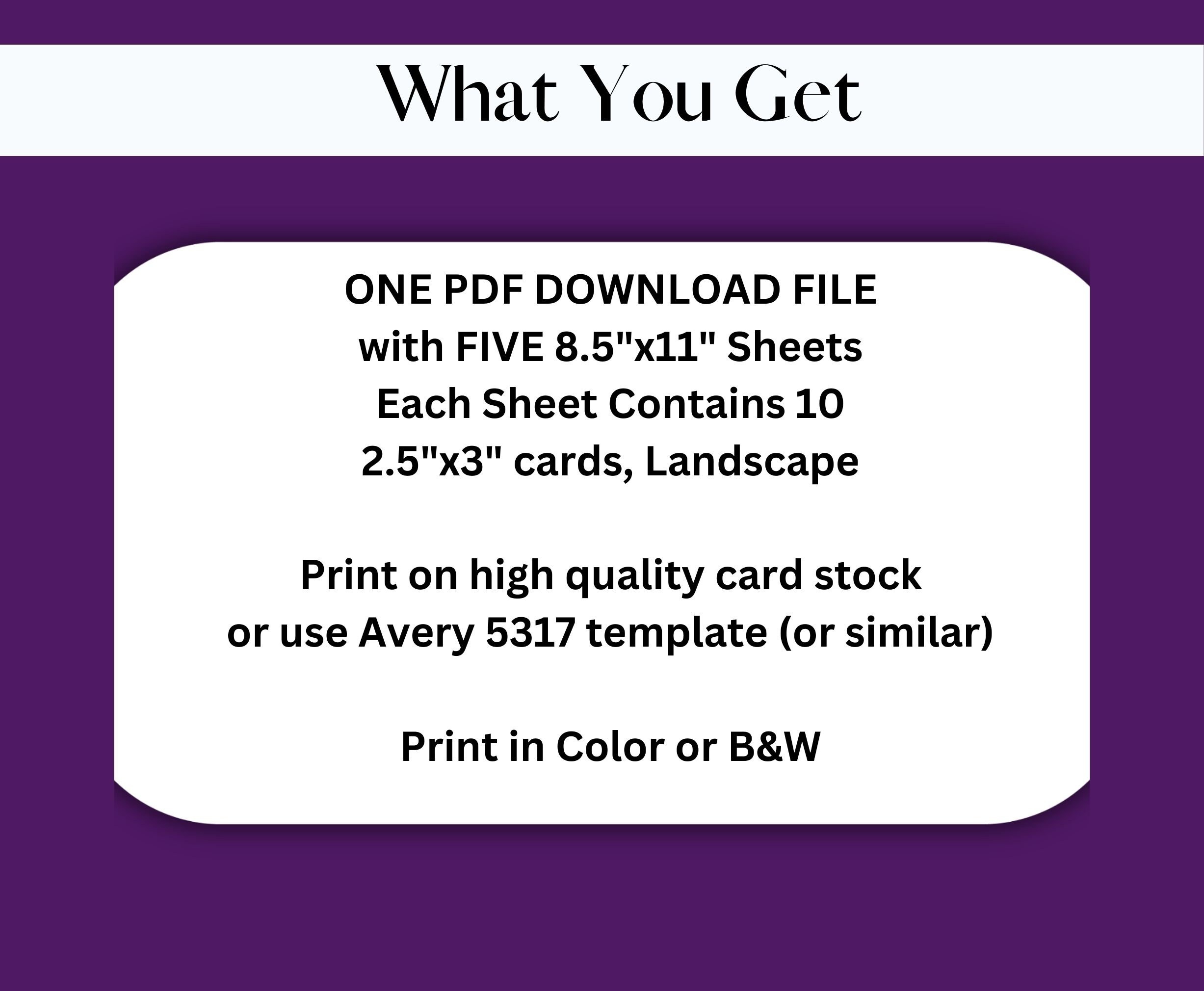 Printable Lunch Box Notes for Girls: Positive Affirmations (digital ...