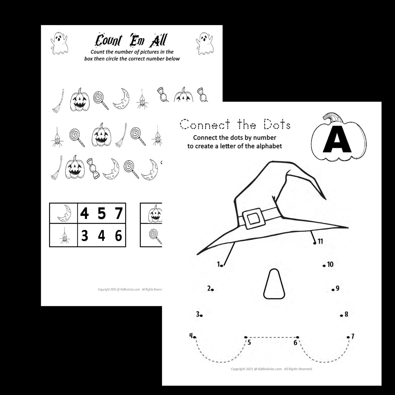 Halloween Worksheets Bundle: Prek-kindergarten Printable Activity Pack ...