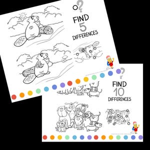 First Grade Find the Difference Activity Book: Brain Games (PDF ...