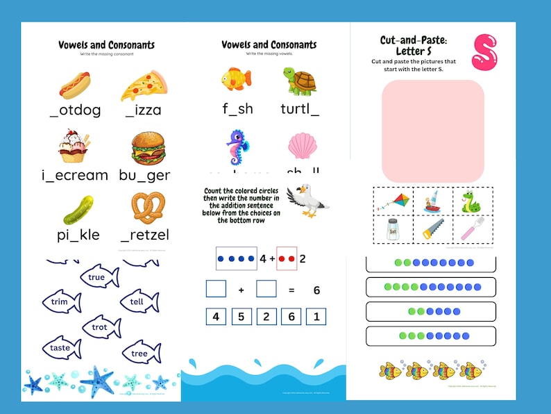 First Grade Summer Activity Book Worksheets Printable Homeschool ...