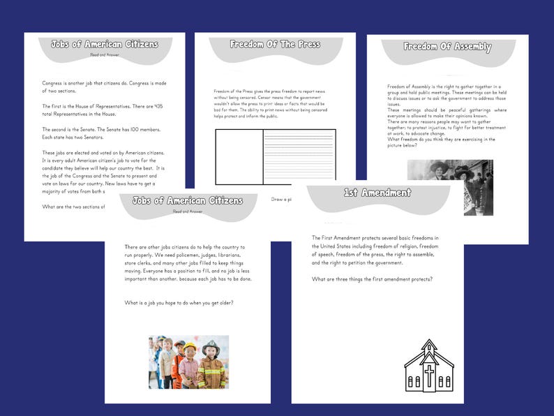 Second Grade Social Studies PRINTABLE Activity Book, 2nd Grade, Reading ...
