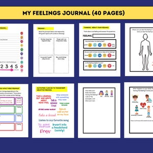 Feelings Second Grade PRINTABLE Activity Book, 2nd Grade, Reading ...