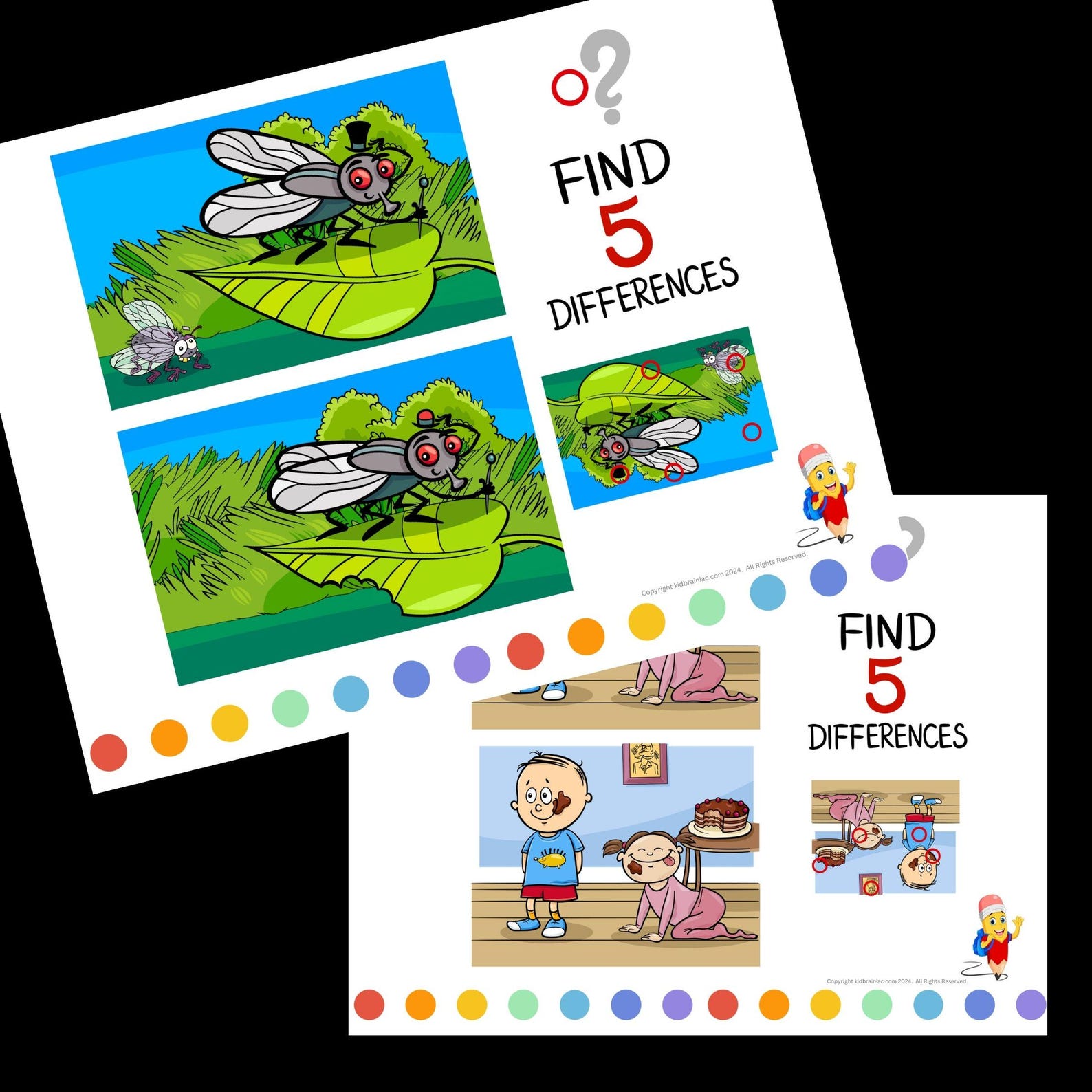 First Grade Find the Difference Activity Book: Brain Games (PDF ...