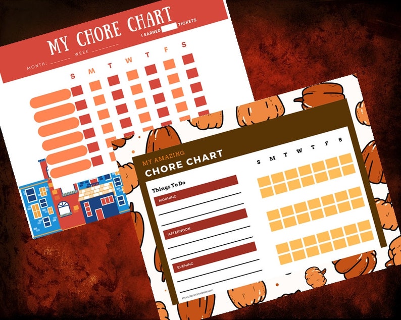 Chore Chart for Kids, Kids Chores, Kids Chore Chart, Responsibility ...