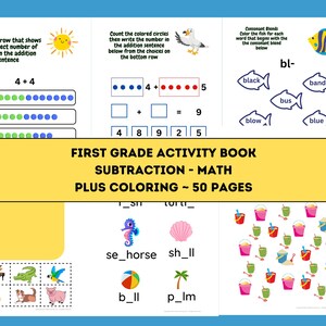 First Grade Summer Activity Book Worksheets Printable Homeschool ...