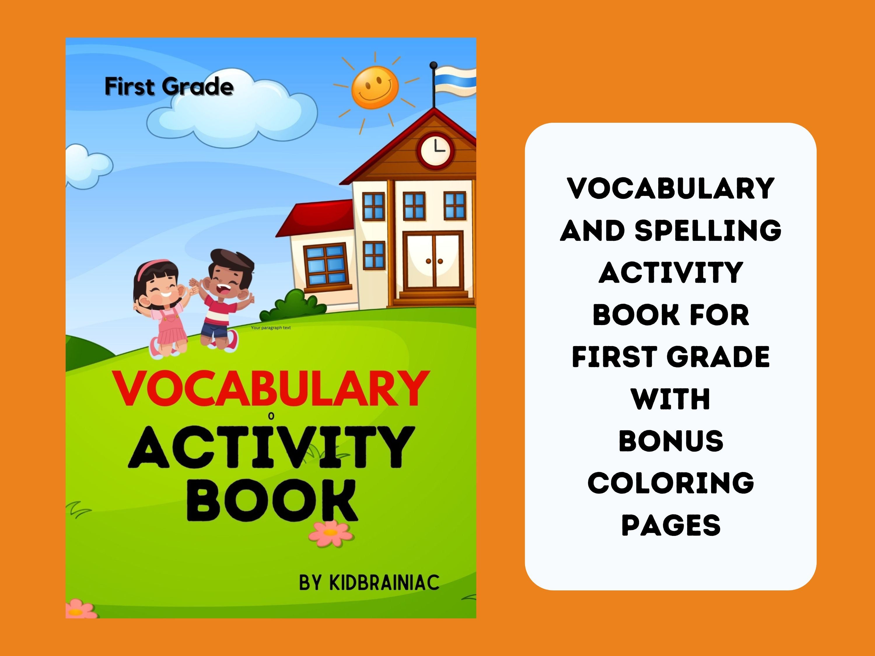 First Grade Vocabulary Activity Book Spelling Sight Words Worksheets ...