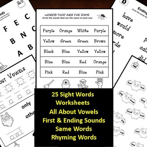Halloween Worksheets Bundle for Kids, Prek-kindergarten, No Prep ...