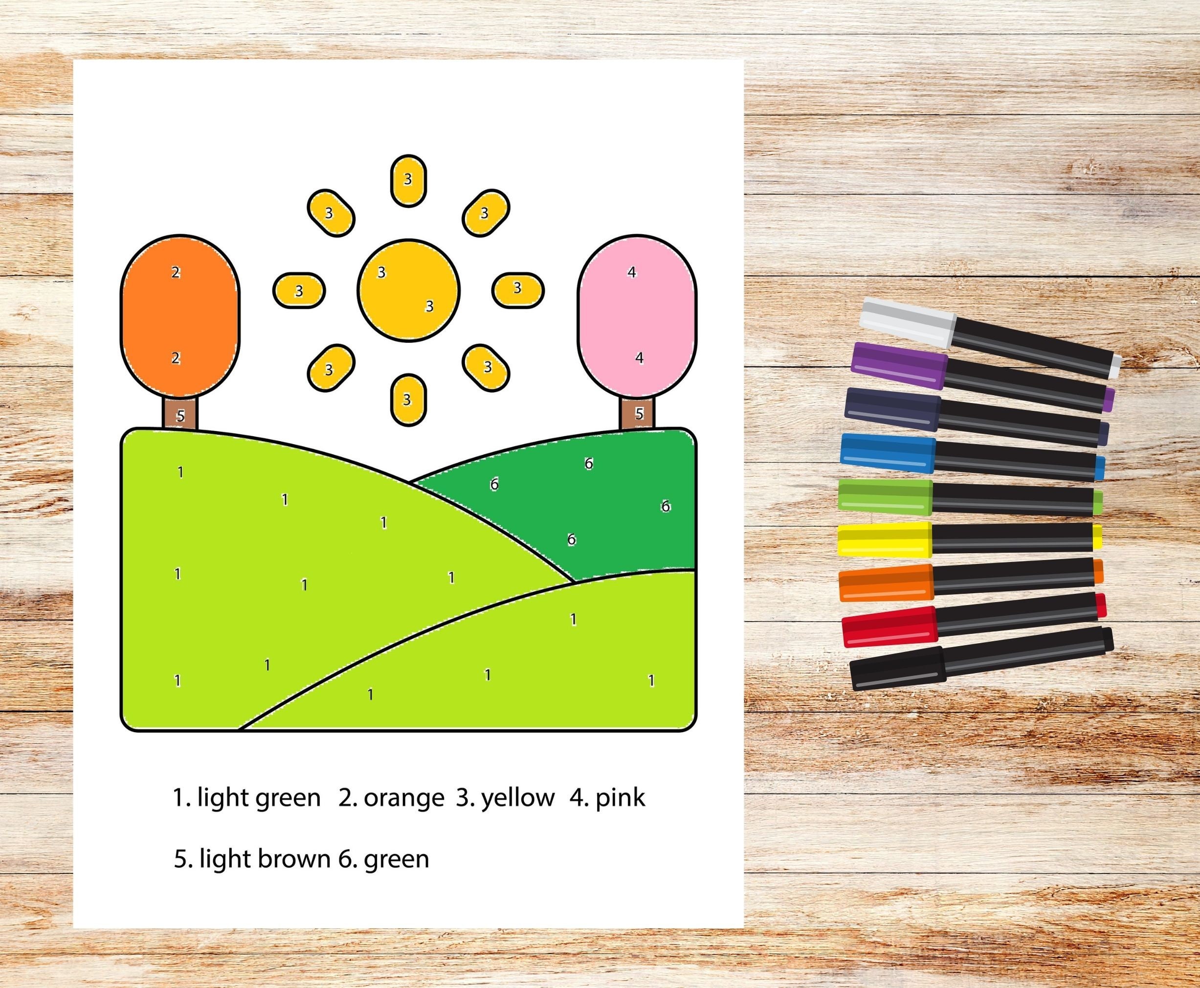 Coloring Book for Kids PRINTABLE Color by Number 100 Pages Coloring ...