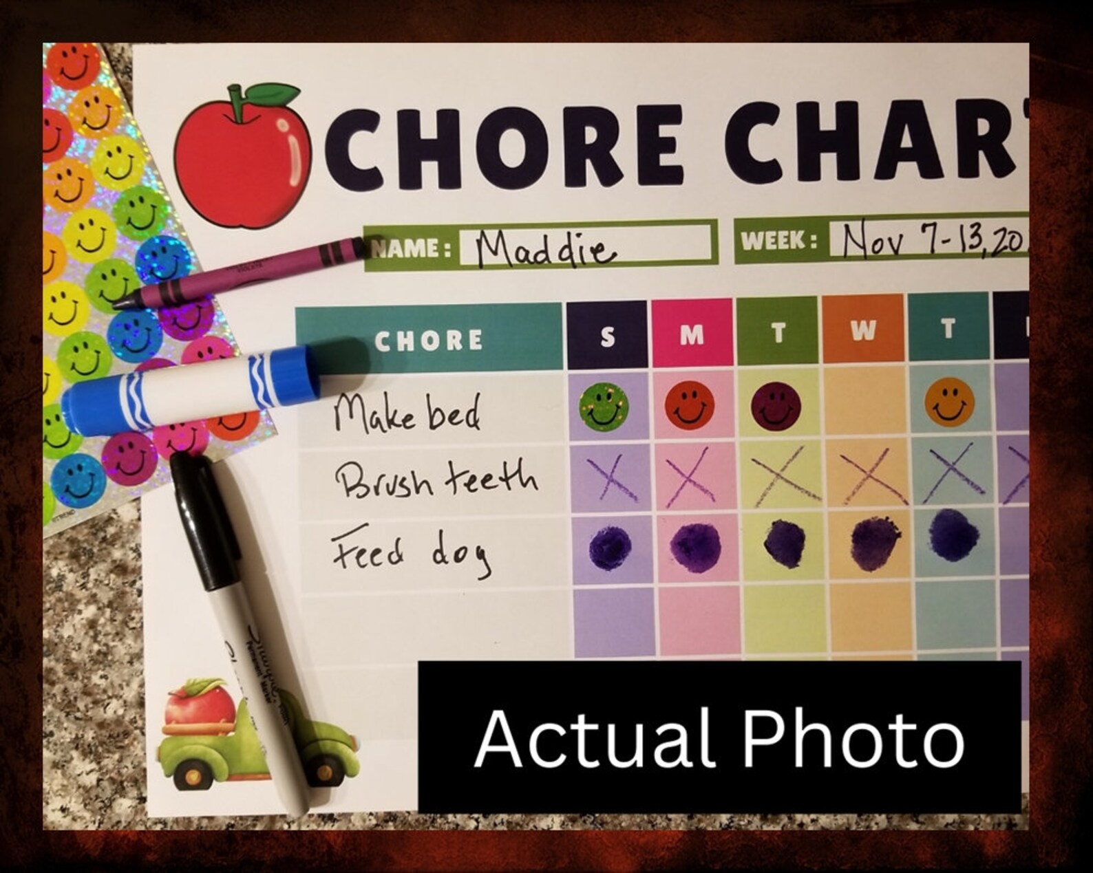 Chore Chart for Kids Kids Chores Kids Chore Chart - Etsy