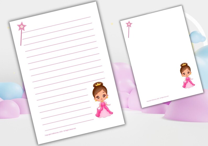 Princess PRINTABLE Stationary Princess Stationary Envelope Printable ...