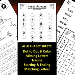 Halloween Worksheets Bundle for Kids, Prek-kindergarten, No Prep ...