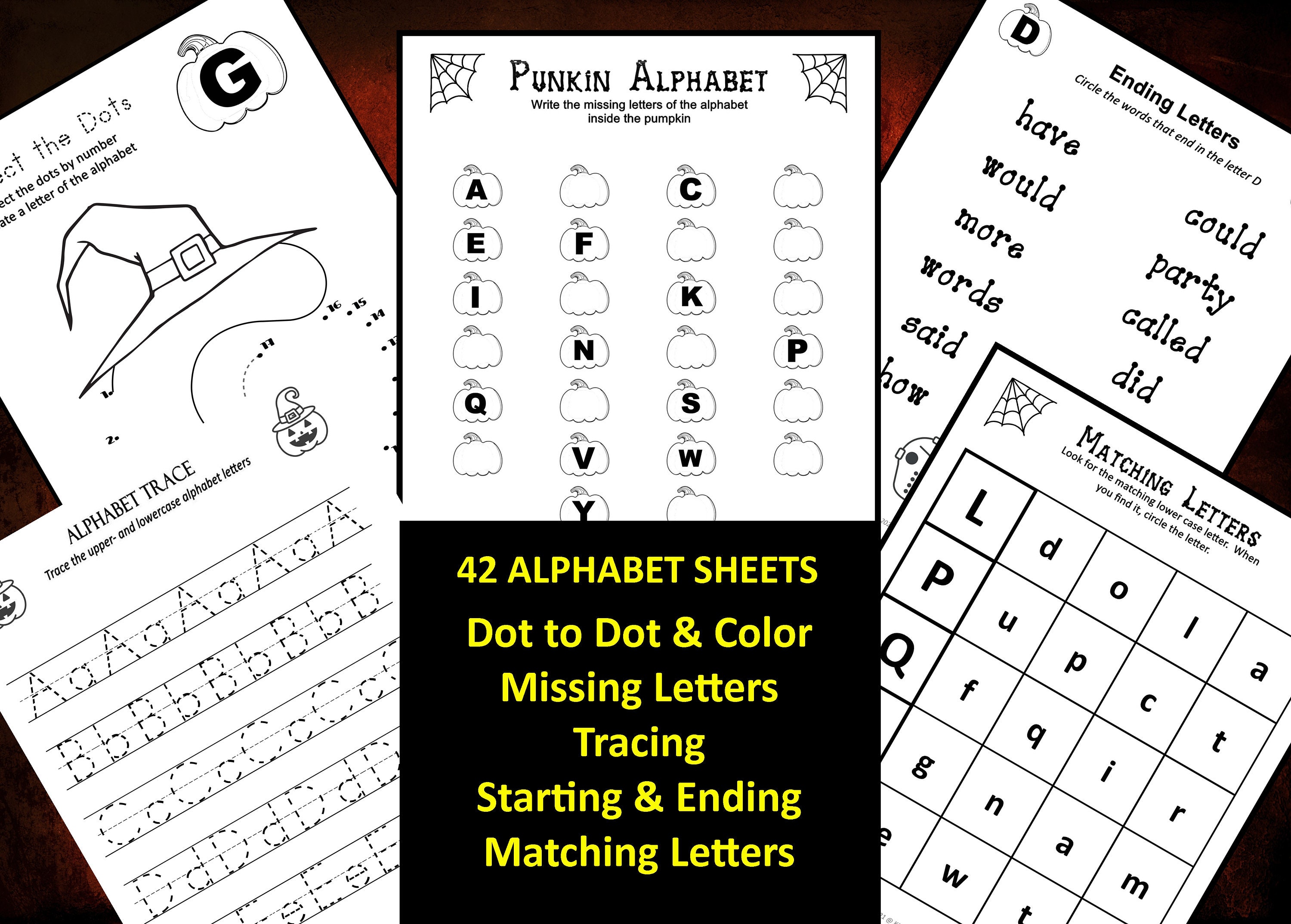 Halloween Worksheets Bundle for Kids, Prek-kindergarten, No Prep ...