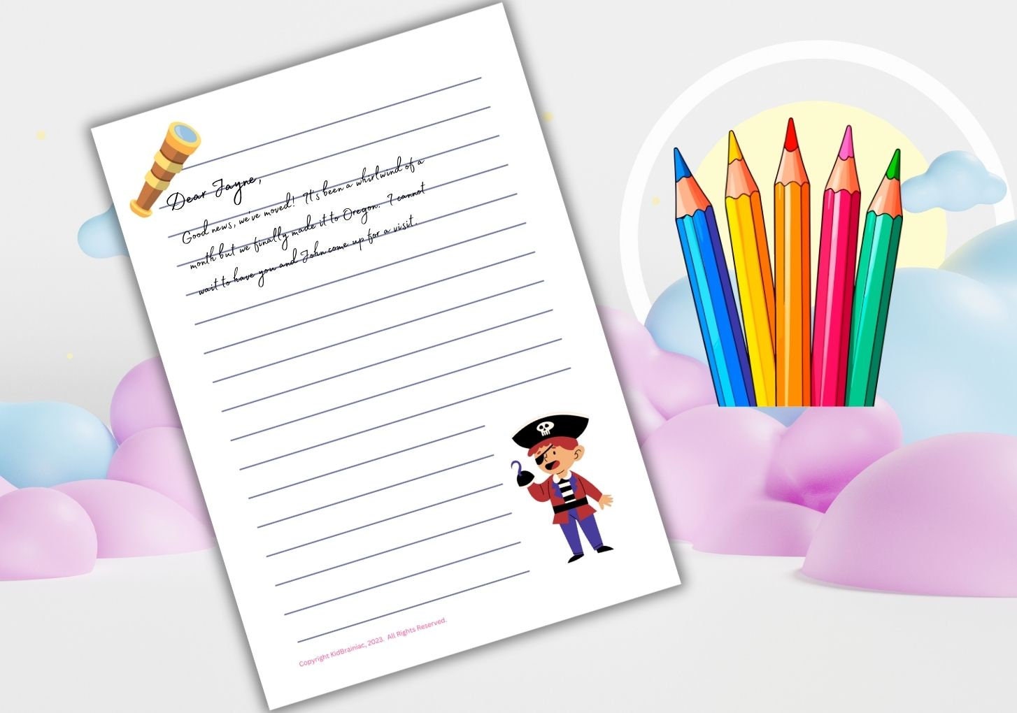 Pirate PRINTABLE Stationary Pirate Stationary Envelope Printable ...