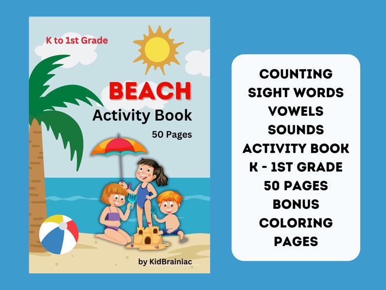 First Grade Summer Activity Book Worksheets Printable Homeschool ...