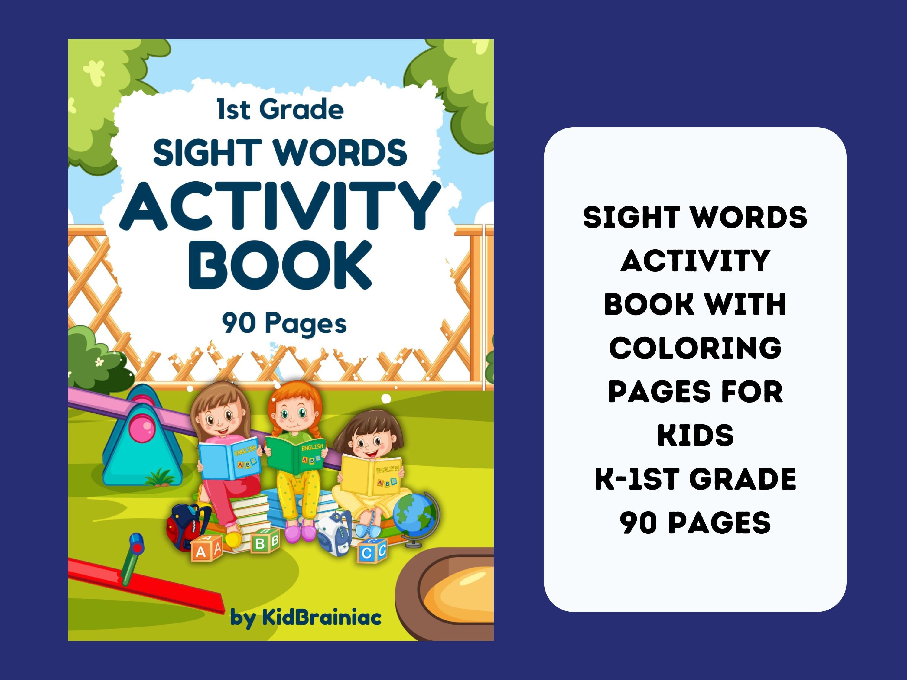 First Grade Sight Words Activity Book Worksheets Printable Homeschool ...