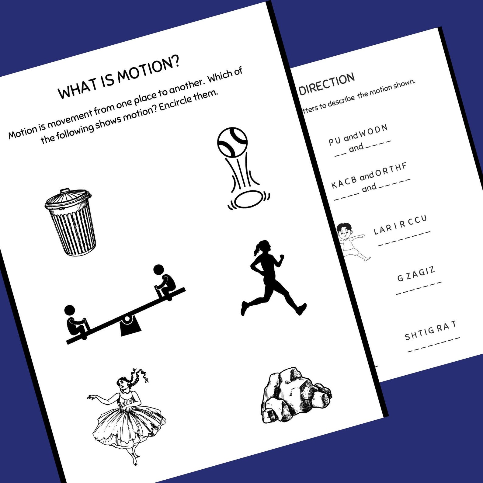 3rd Grade Science Activity Book: Motion, Energy, Space Workbook ...