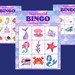 Mermaid Bingo for Kids PRINTABLE Game 20 Mermaid Bingo Cards Kids Game ...