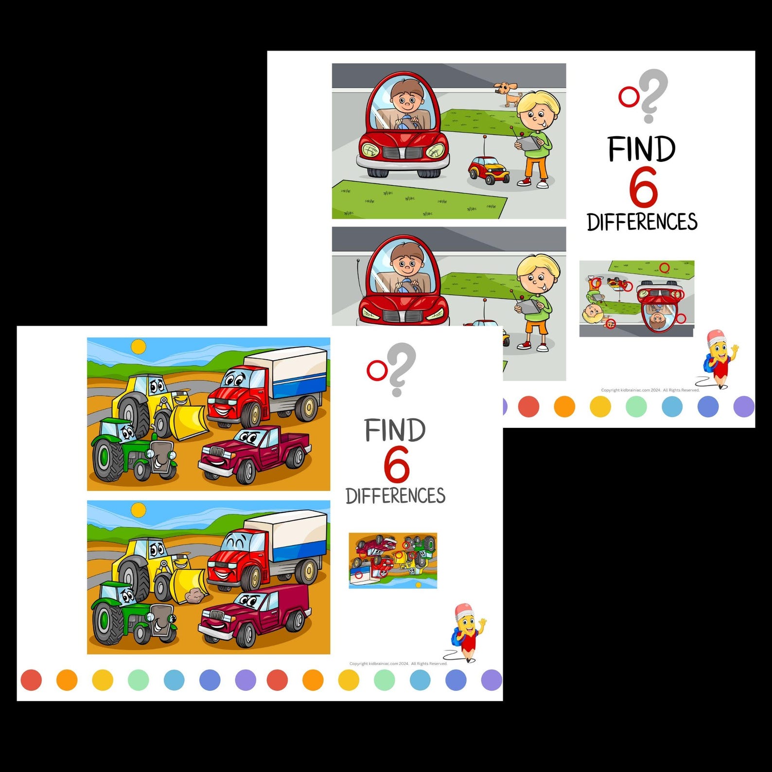 First Grade Find the Difference Activity Book: Brain Games (PDF ...