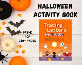 Halloween Coloring Alphabet - Etsy