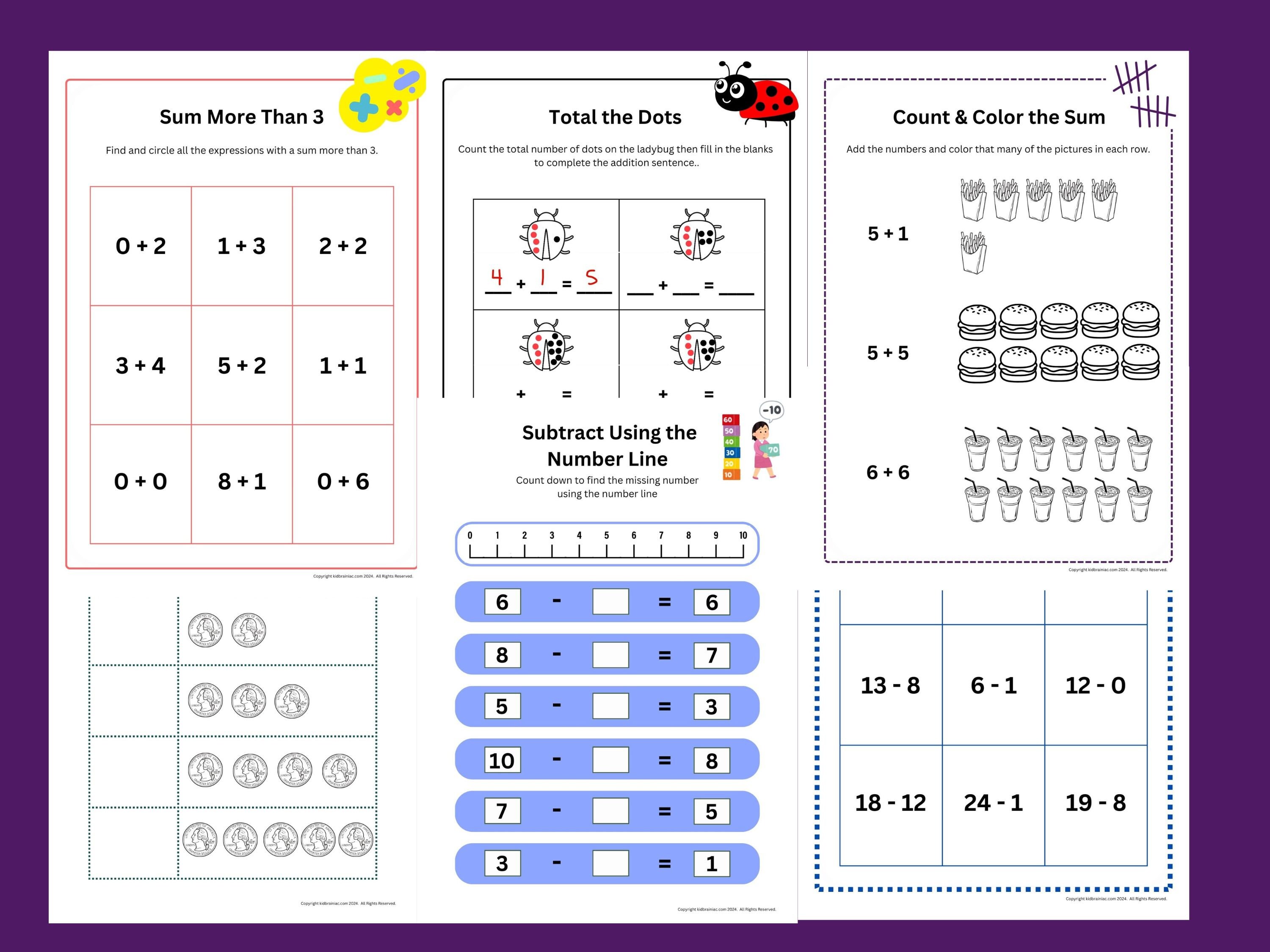 First Grade Zoo Activity Book Worksheets Printable Homeschool Instant ...