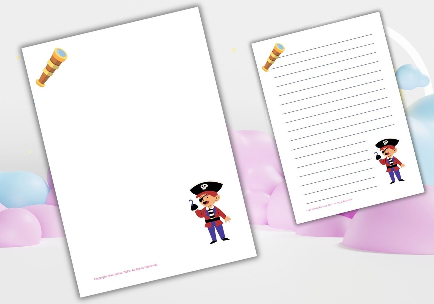 Pirate PRINTABLE Stationary Pirate Stationary Envelope Printable ...