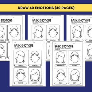 Feelings Second Grade PRINTABLE Activity Book, 2nd Grade, Reading ...