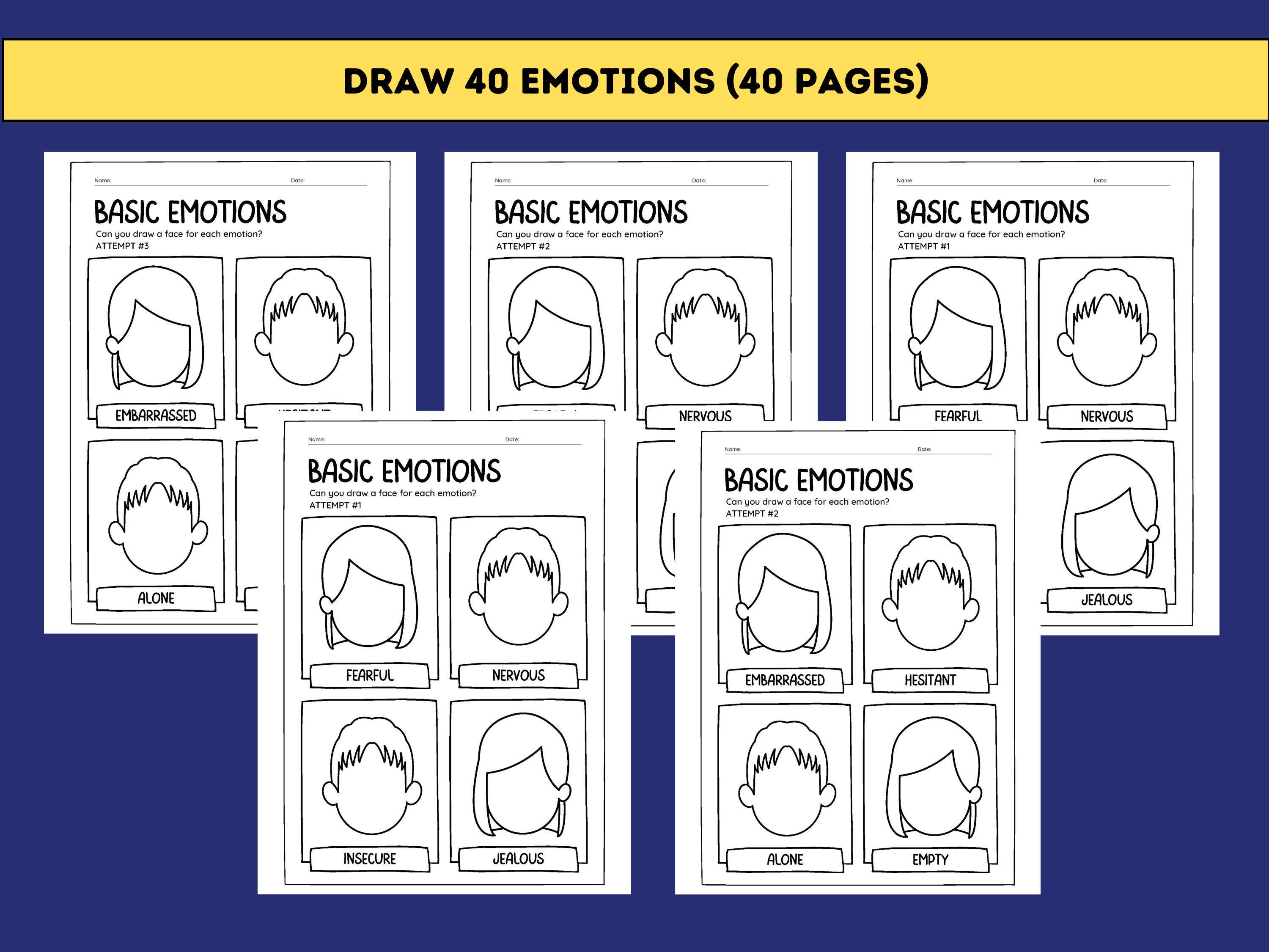 Feelings Second Grade PRINTABLE Activity Book, 2nd Grade, Reading ...