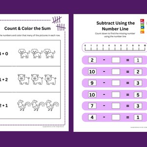 First Grade Zoo Activity Book Worksheets Printable Homeschool Instant ...