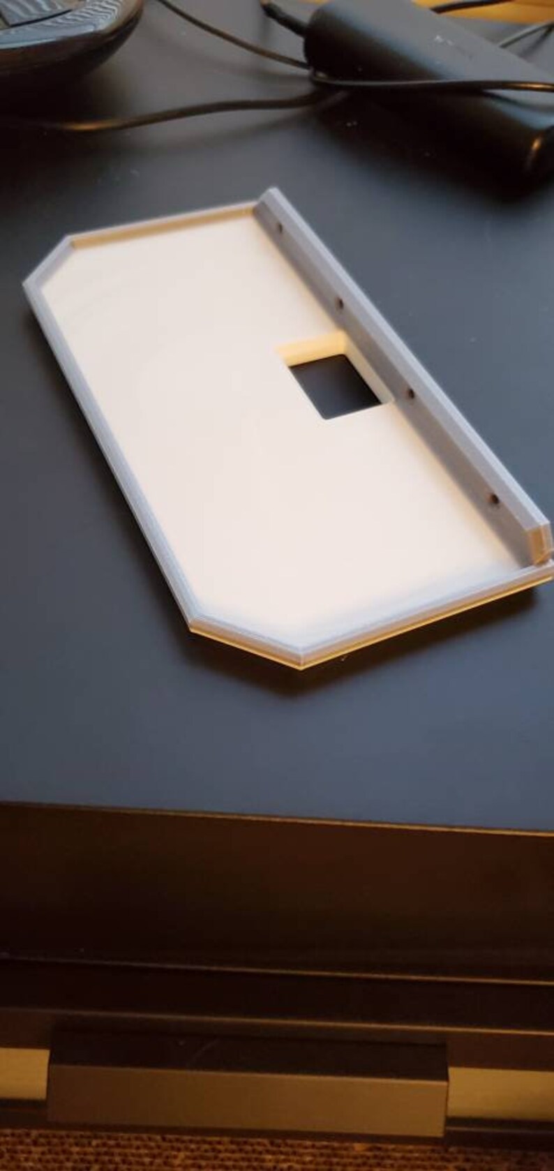 Small 3D Printed Shelf With Outlet Pass-through - Etsy