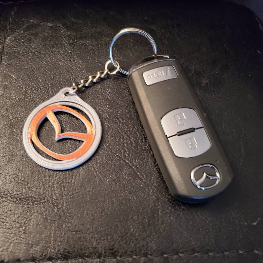 Spinning 3D Printed Mazda Keyring - Etsy