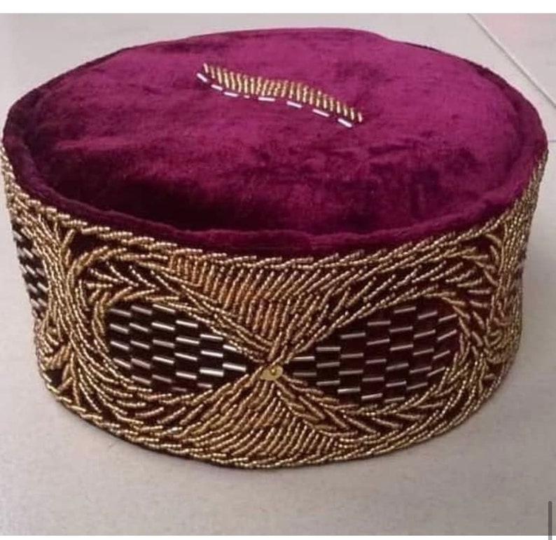 African Chieftaincy Wedding Hat. Nigerian/african Traditional Wedding ...