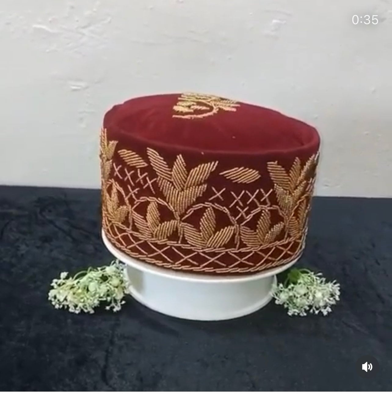 African Chieftaincy Wedding Hat. Nigerian/african Traditional Wedding ...