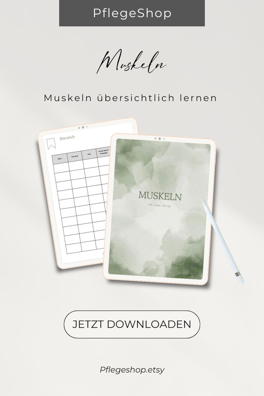 Templates for Learning Muscles // Nursing, Medical Studies, Emergency ...