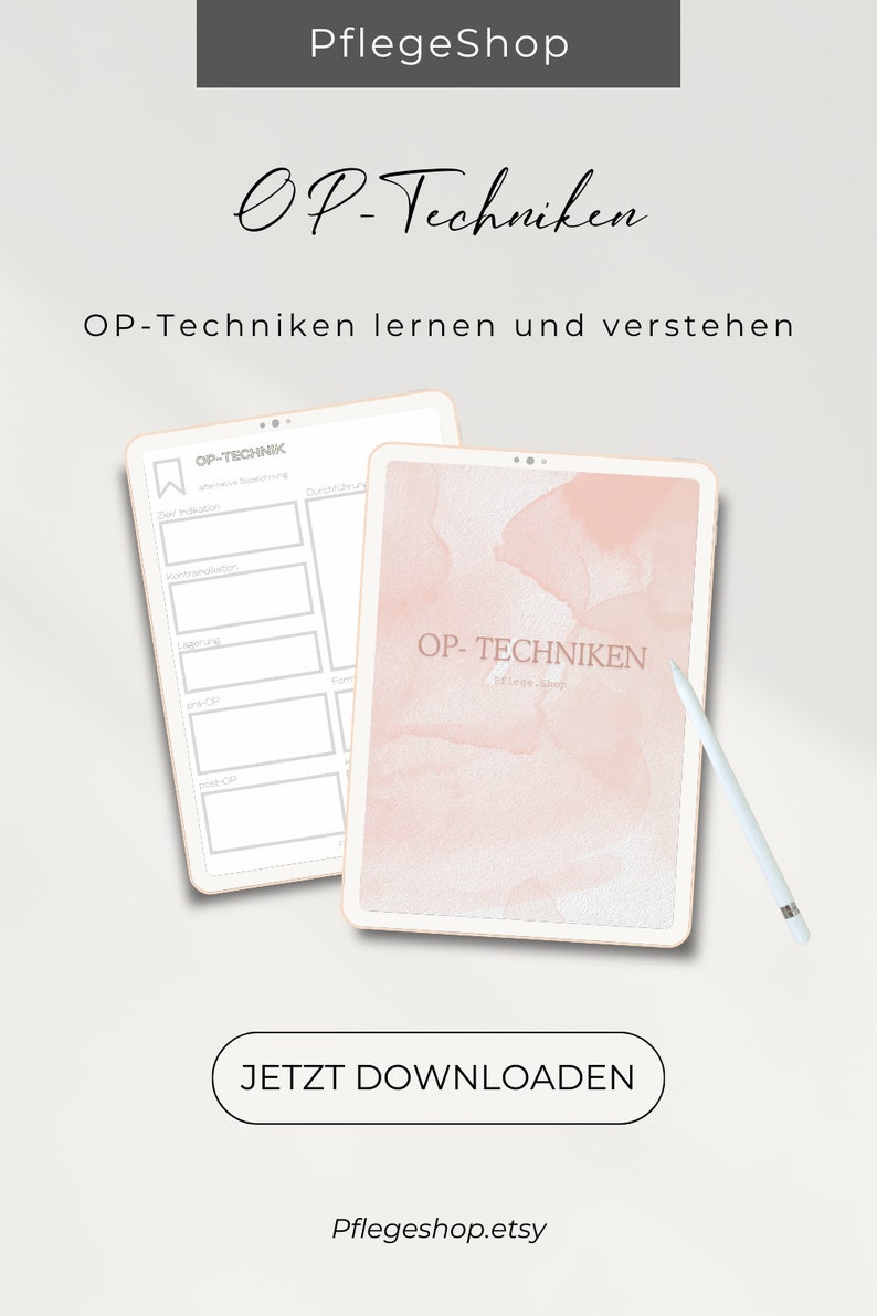 Surgical Technique Templates // Nursing Medicine OTA, ATA - Etsy