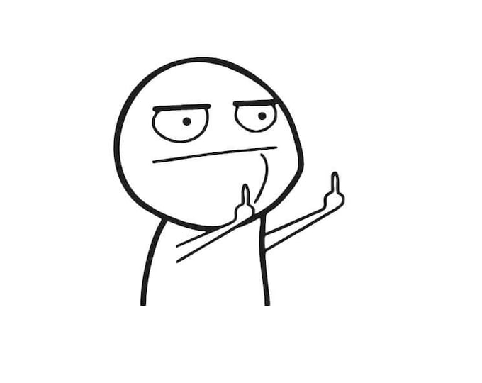 Double FU Vinyl Decal - Etsy