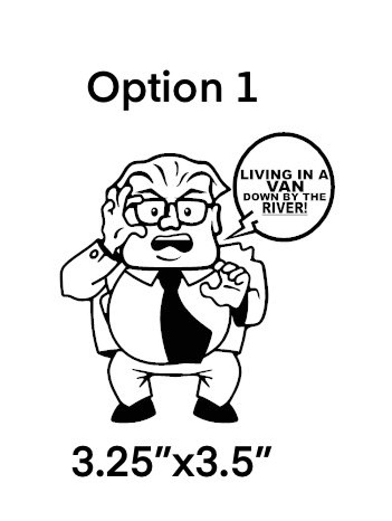 Chris Farley / Matt Foley Vinyl Decals | Etsy