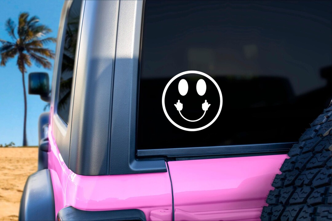 Mr. Happy Smiley Face Vinyl Decal - Etsy