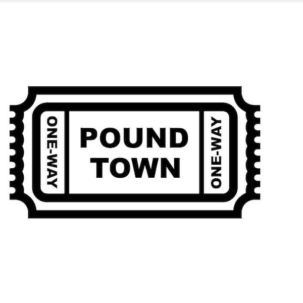 Poundtown Ticket - Etsy