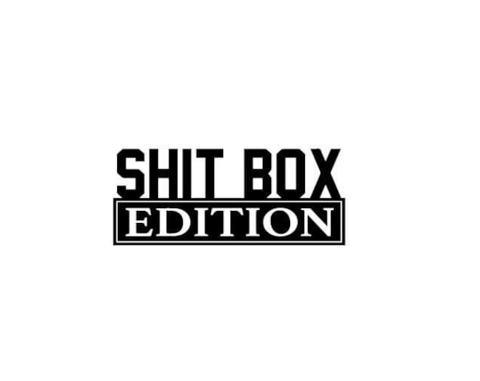 Shitbox Edition Vinyl Decal - Etsy