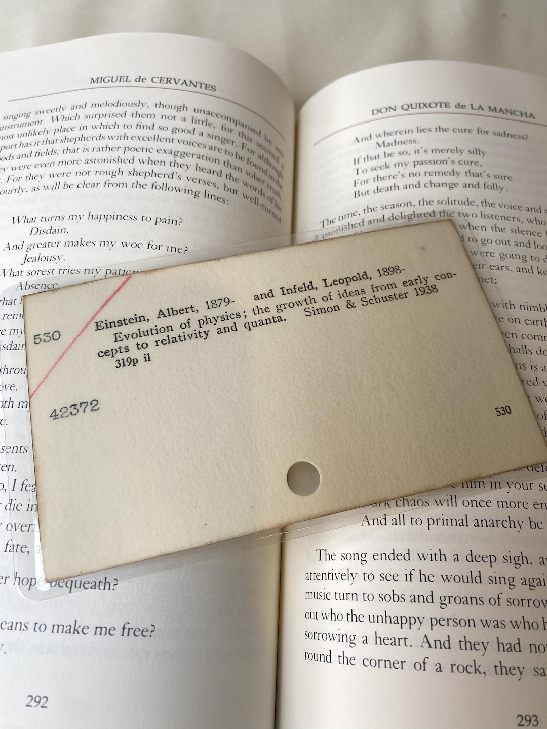 Evolution of Physics by Albert Einstein Library Card Catalog Bookmark ...