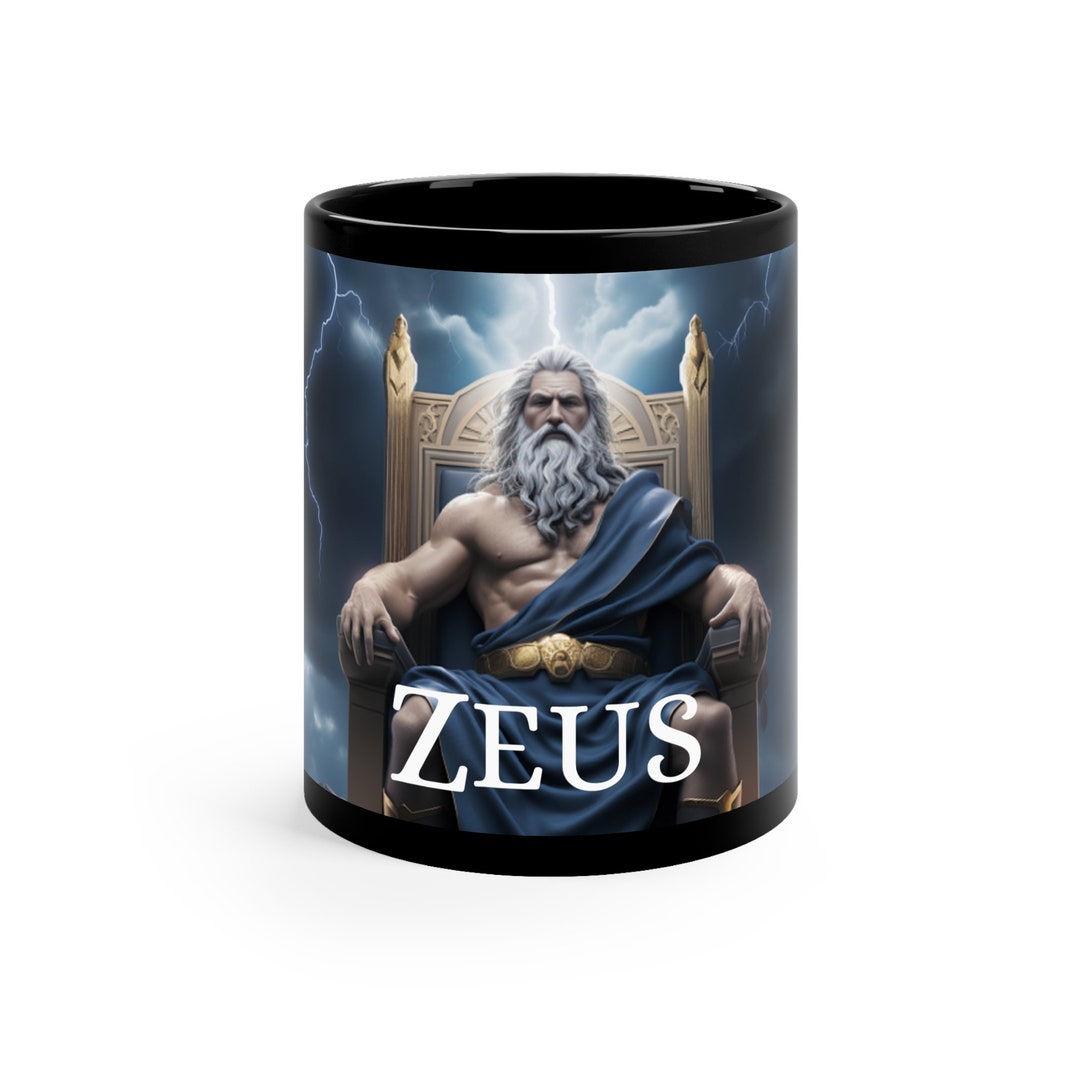 Zeus, Coffee Mug With ZEUS the Olympian God of Thunder, Lightning ...