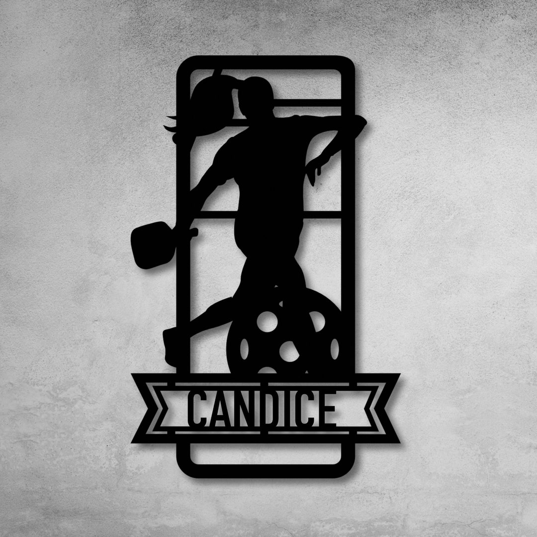 Custom Pickleball Metal Art Decor Sign, Gift for Pickleball Player ...