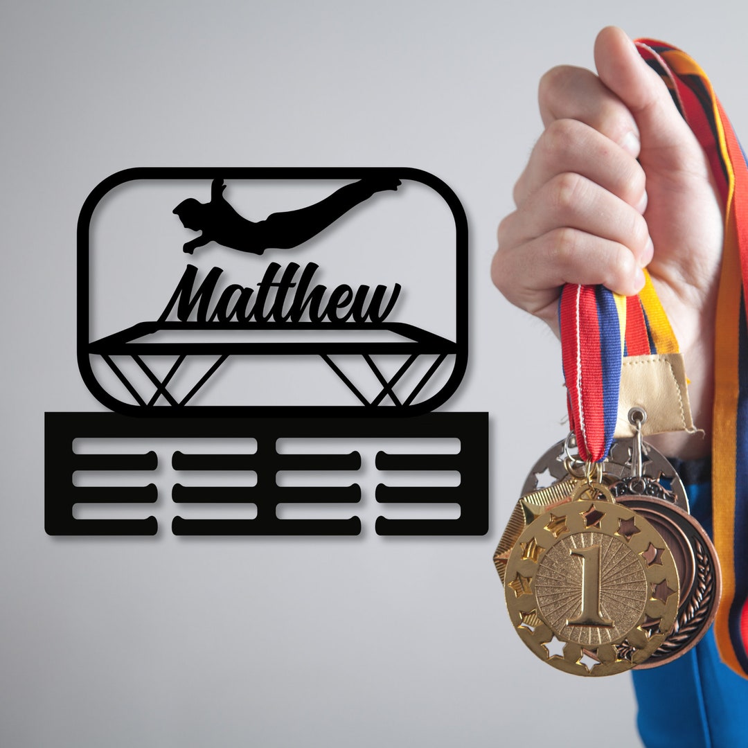 Trampoline Display Medal Award Holder, Gift for Trampolinist, Custom ...