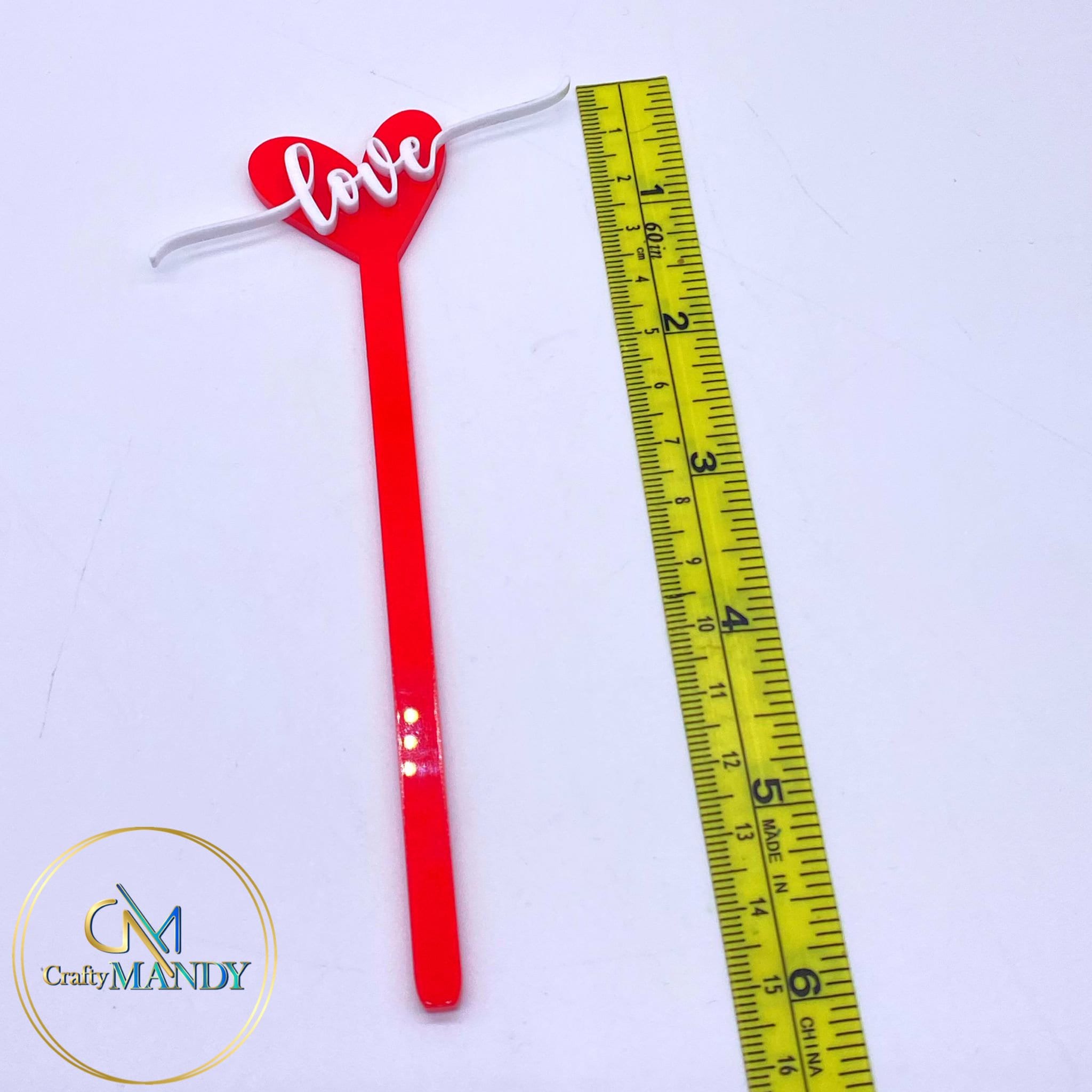 Acrylic Stirrers, Drink Stirrers, Valentine's Drink Stir Sticks, Drink ...