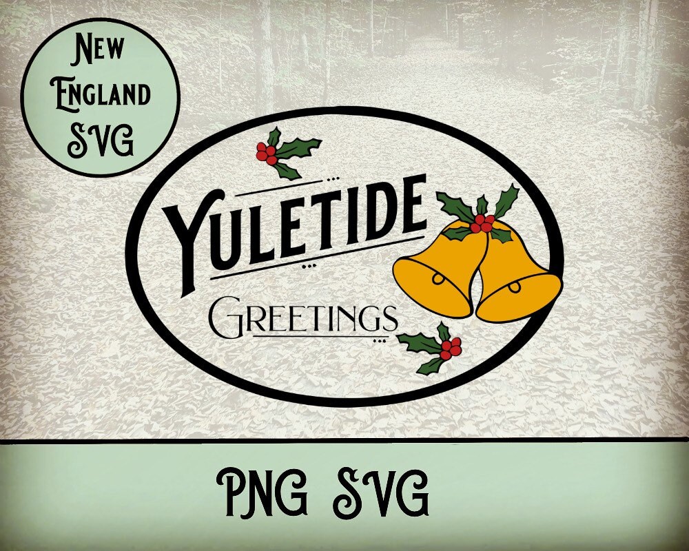 Yuletide Greetings SVG File - Etsy